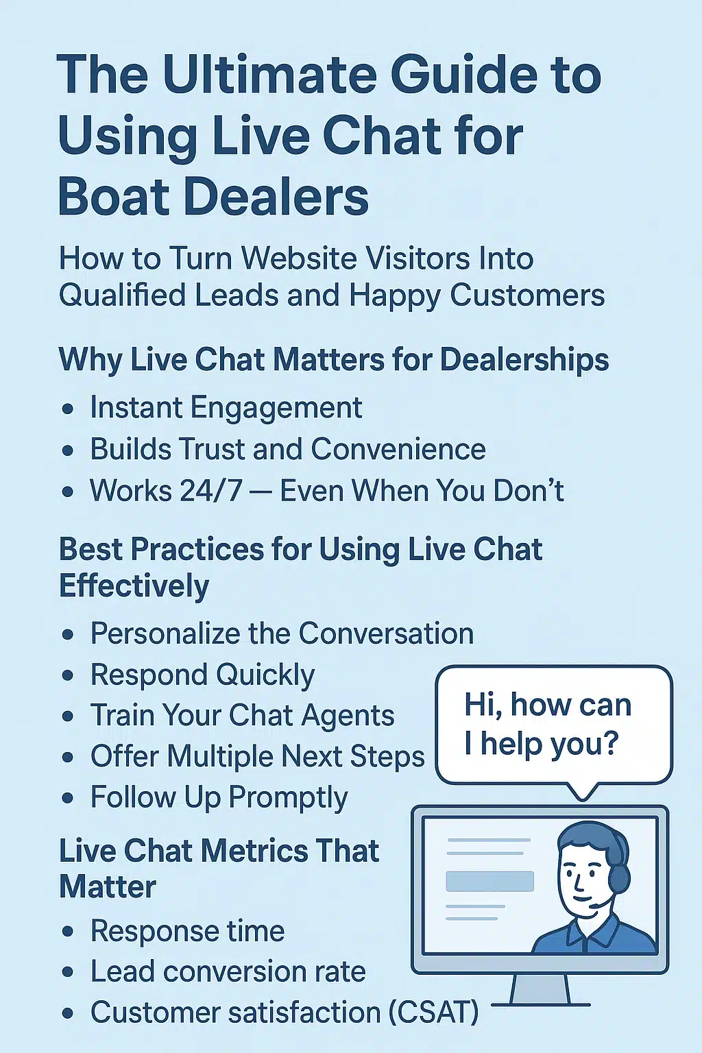 The Ultimate Guide to Using Live Chat for Boat Dealers
